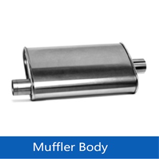 Universal muffler body Aluminized Steel Center Stamped Box Muffler body ...